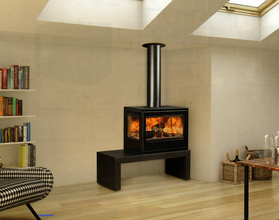 Le poêle d'angle 87 conçu pour être installer dans un coin, poêle bois ...